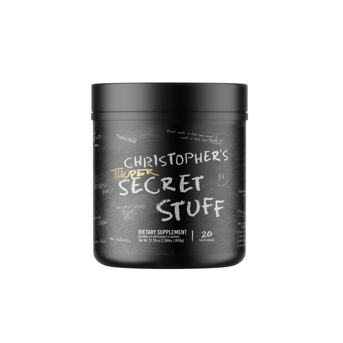 Raw Christopher's Secret Stuff - Pre Workout – Get Raw Nutrition Mexico